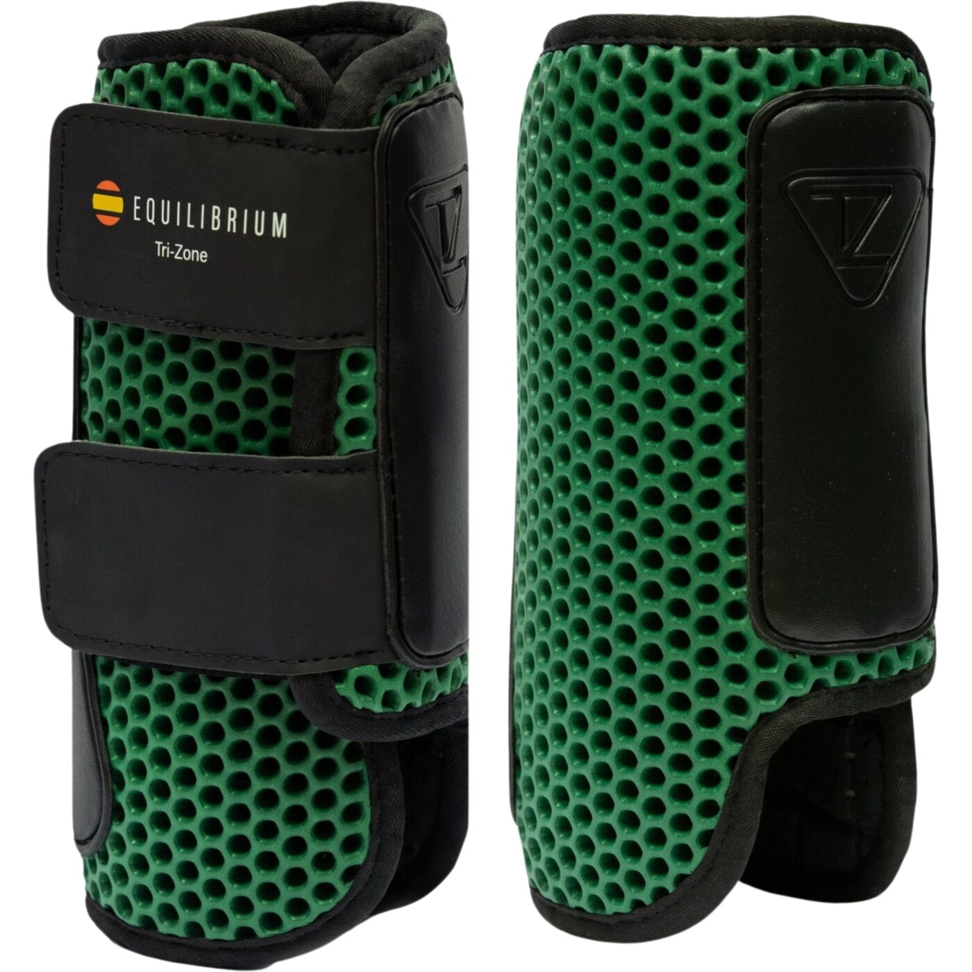 Equilibrium Tri-Zone Impact Sports Boots Front EQB1111 - Hunter Green - Horse | The Drillshed